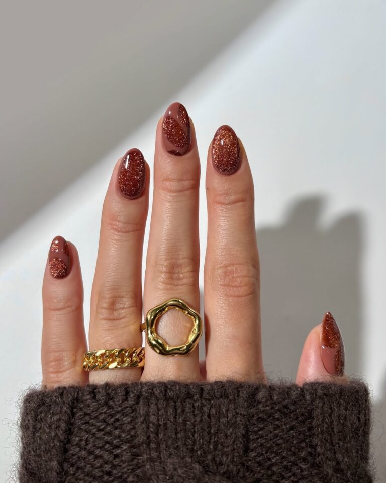 21+ Elevated Brown Nails That Go With Literally Everything in Your Closet