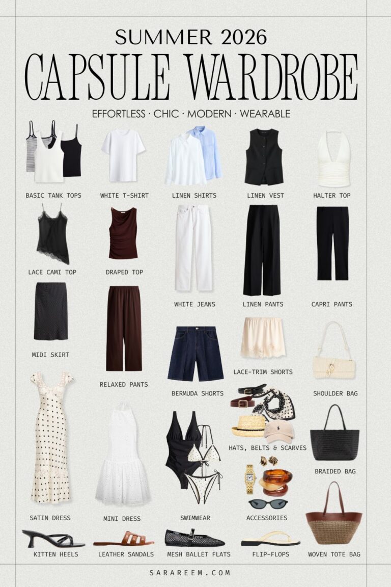 This Summer Capsule Wardrobe Is Classic, Wearable, And Right On Trend ...